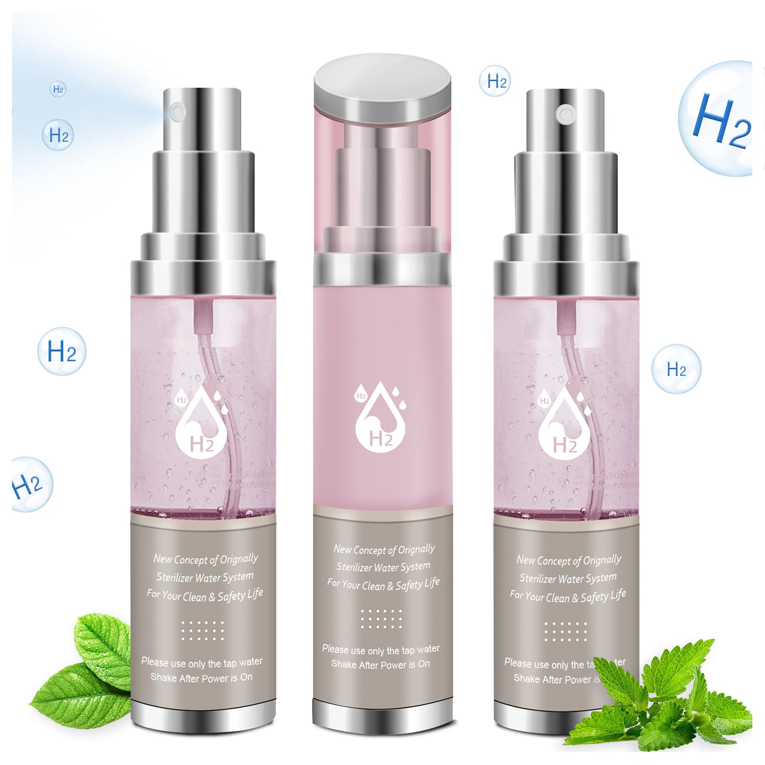 WL-906 Anti Aging Hydrogen Rich Water Mist Sprayer Facial Hydrogen Nan ...