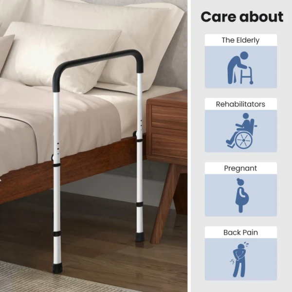 Bed Assist Rail for Elderly Adults Safety with Adjustable Heights, Bed ...