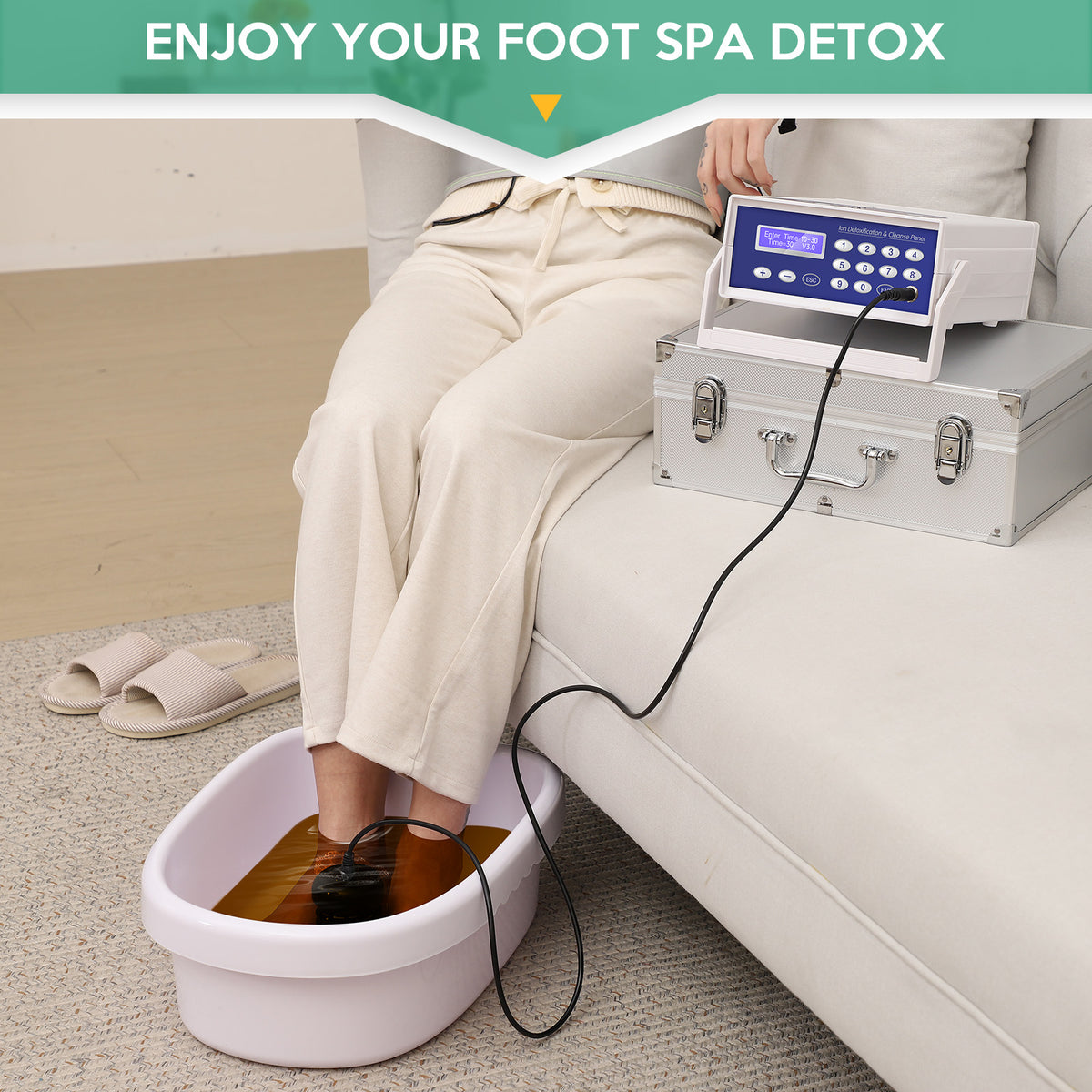 Ion Cleanse Foot Spa Detox Machine Salon Spa Body Detox Device With Al ...